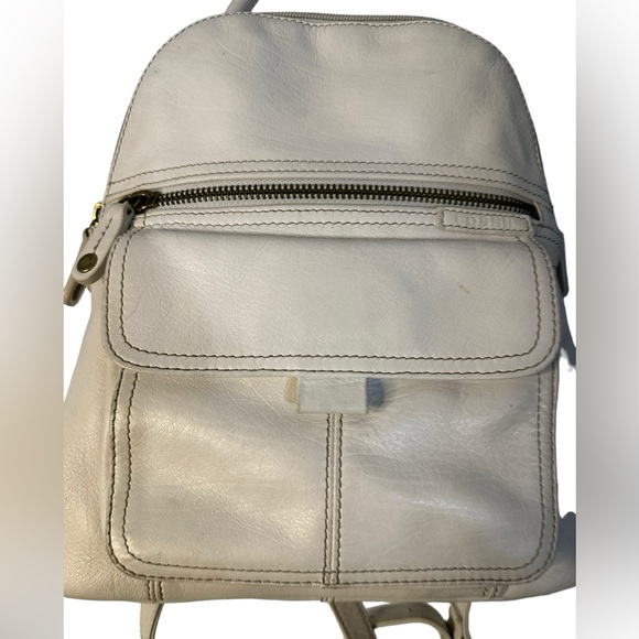 Fossil | Bags | Fossil Bone Leather Backpack | Poshmark